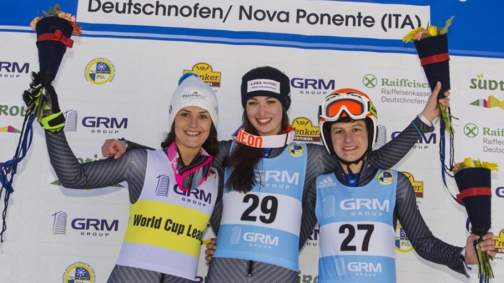 Greta Pinggera und Alex Gruber sind in Deutschnofen nicht zu schlagen ...