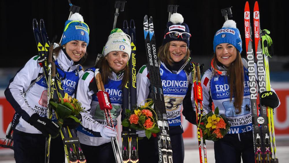 Bronze! Italiens Biathlonstaffel schlägt erneut zu - Biathlon ...