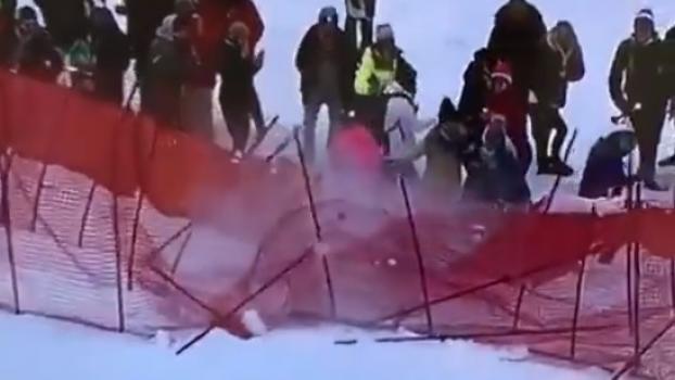 On the web | Streif fall: When Johan Clarey almost crashed into the ...
