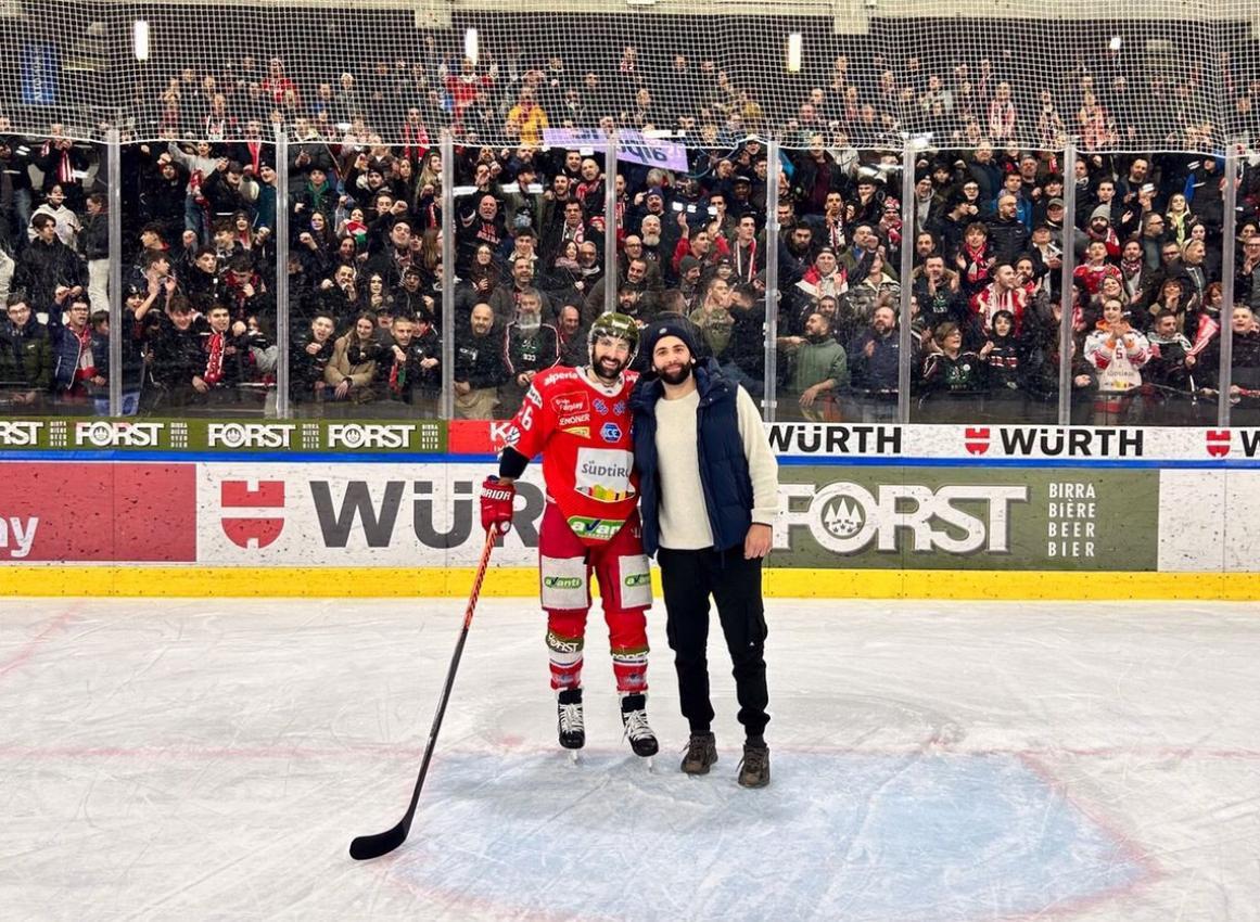 Sportif et privé : Angelo Miceli est sur un nuage - ICEHL | SportNews.bz